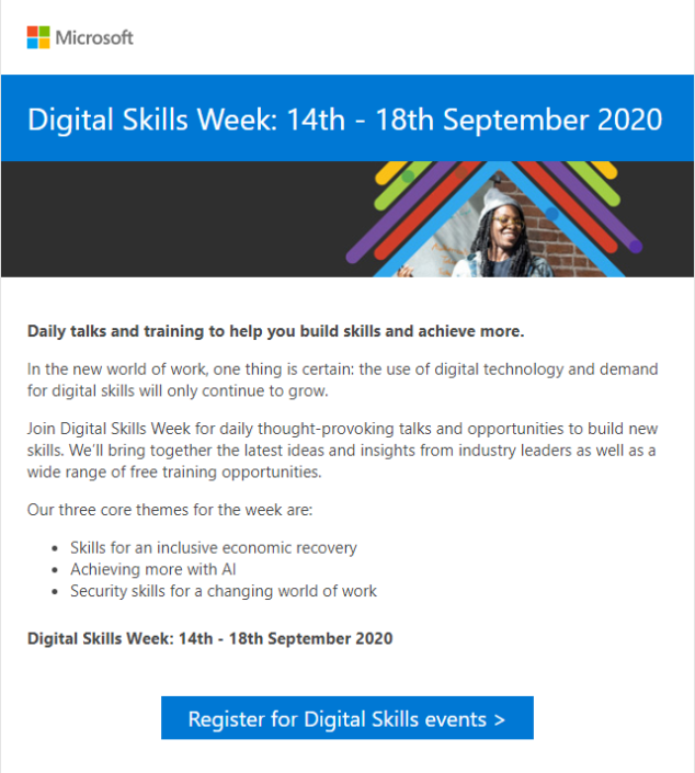 Microsoft Digital Skills Week 14th – 18th September 2020 - CHIME OKURE
