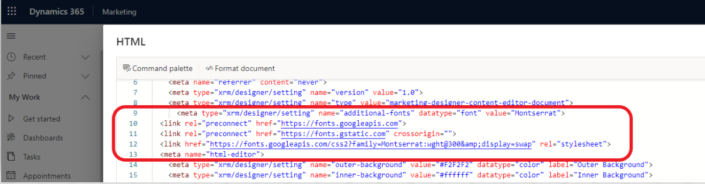 Adding a custom font to the Button List on your Dynamics 365 Marketing ...